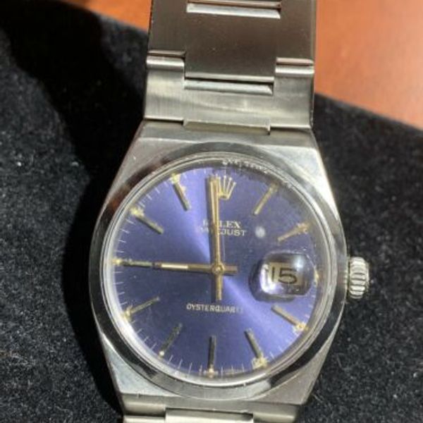 ROLEX 17000 QUARTZ DATEJUST BLUE DIAL (PARTS ONLY -watch not Running ...