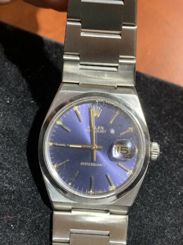 ROLEX 17000 QUARTZ DATEJUST BLUE DIAL (PARTS ONLY -watch not Running ...