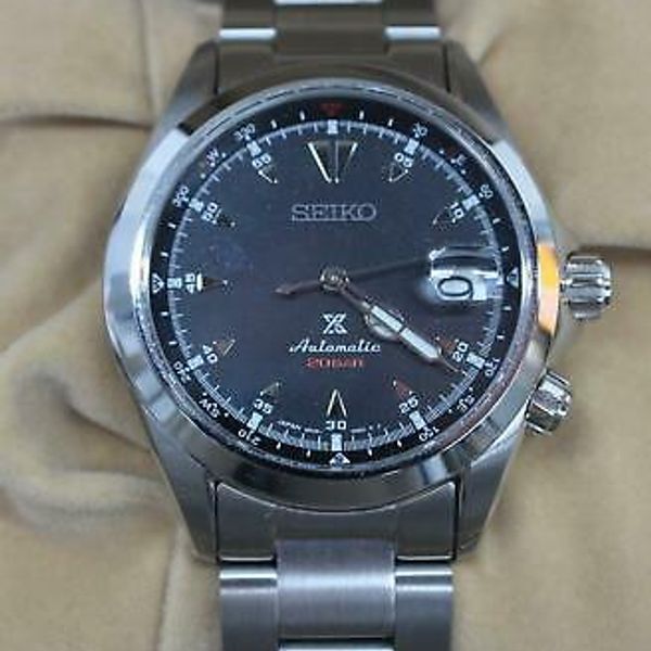 SEIKO Men's Silver Prospex Alpinist SPB121J1 Stainless Steel Automatic ...