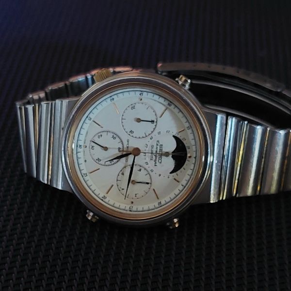 Seiko 7a48-5000 Chronograph watch moonphase Vintage | WatchCharts ...