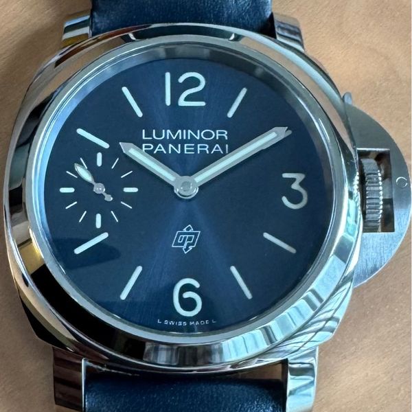 Panerai Luminor Logo Blue Dial PAM 1085 Hand-wound mechanical ...