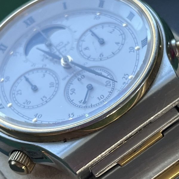 SEIKO 7A48-7009 A5 Moon Phase Chronograph Quartz Men's 39mm Vintage ...