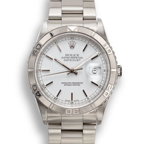 FS: 2002 Rolex DateJust "Thunder Bird" 16264 White Dial | WatchCharts ...