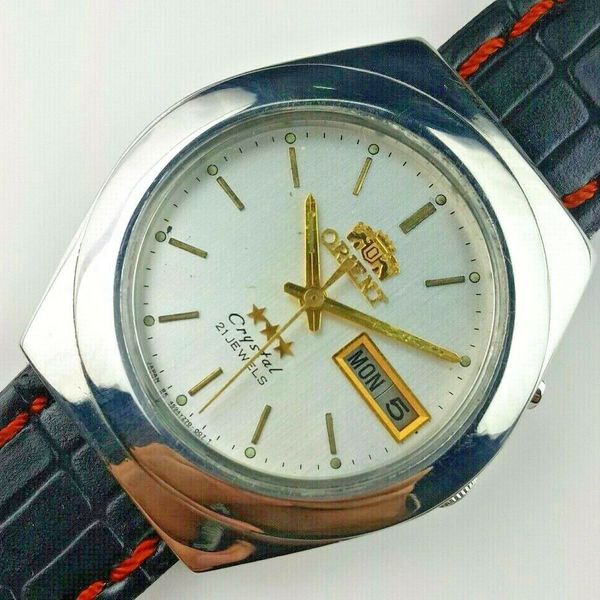 VINTAGE ORIENT 46943 AUTOMATIC 21J JAPAN ORIGINAL DIAL MEN'S WRIST ...
