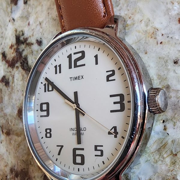 Mens Timex Watch Date Indiglo Large 43mm Case, Newð & Crystal ...