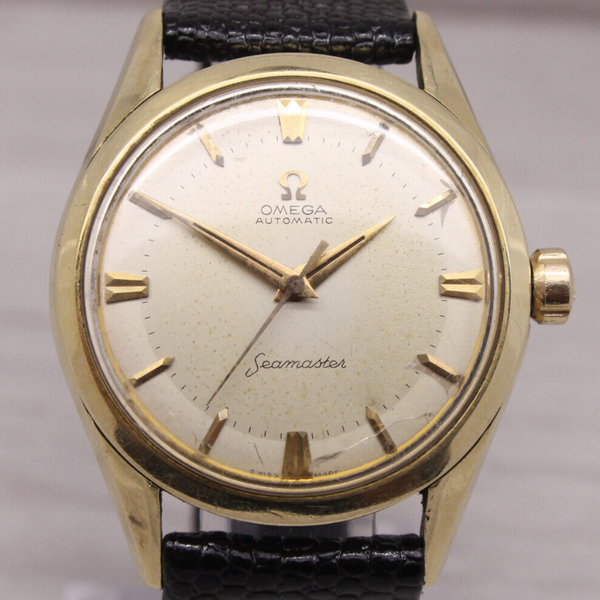 VINTAGE Omega Seamaster Mens 33.5mm Steel Back Automatic Watch ref.2802 ...