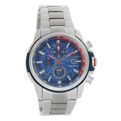 Citizen Eco-Drive Mens Marvel Spiderman Chronograph Watch CA0429-53W ...