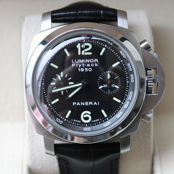 FS: Panerai PAM 212 Luminor Flyback Chronograph PAM00212 Rare! W/BOX ...