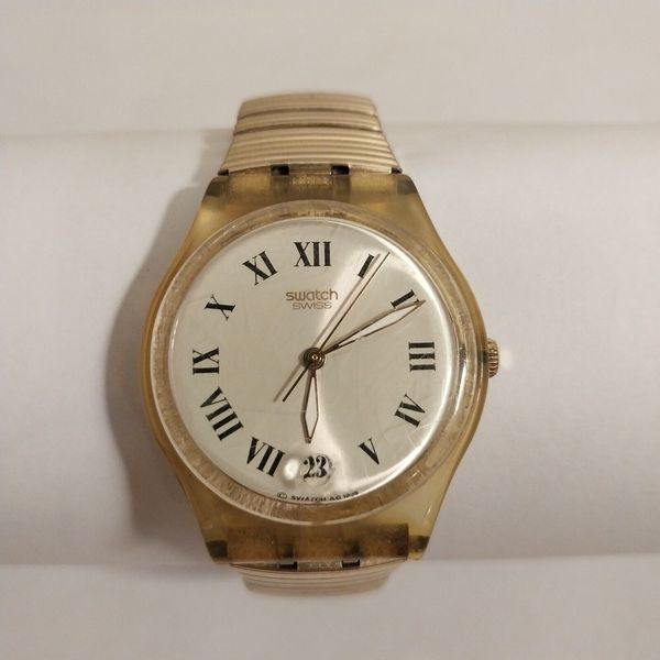 Vintage 1990's SWATCH Watch ~ Model GK412 9003 901 ~ Works & New ...