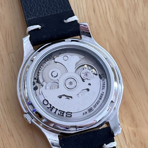 Seiko 5 Automatic Watch SNK795 - Aftermarket Leather Strap ...