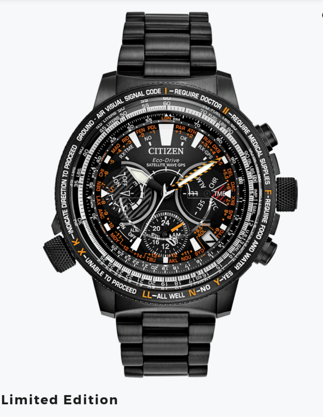 CITIZEN PROMASTER SATELLITE WAVE GPS LIMITED EDITION Watch CC7015-55E ...