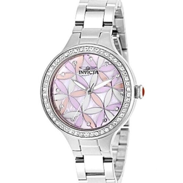 INVICTA 34mm WILDFLOWER Oyster Crystal Women’s Watch• Luminous ...
