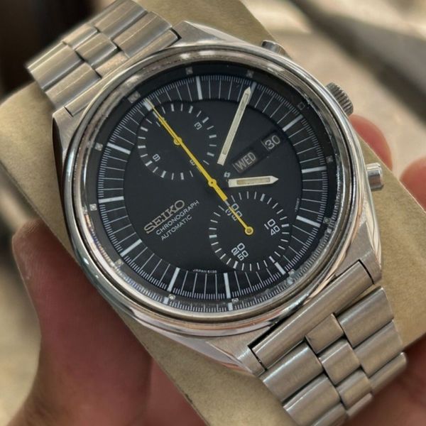 1977 Vintage Seiko Automatic 6138-3002 Jumbo Chronograph Japan Men's ...