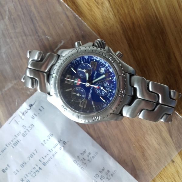 FS: TAG Heuer Link Chronograph CT-1110 Blue dial aka. The Jason Bourne ...