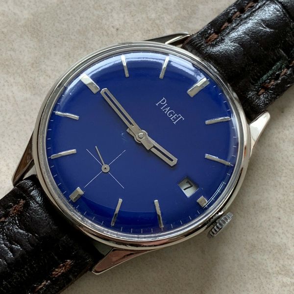 VTG PIAGET BLUE DIAL NICKEL PLATED CASE FROM 1960 APROX | WatchCharts