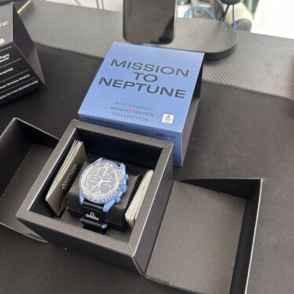 Swatch x Omega Moonswatch SpeedMaster Mission to Neptune | WatchCharts ...