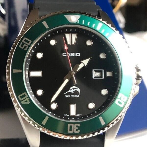 Casio MDV 106 â Hardâ Marlin Green Bezel | WatchCharts Marketplace