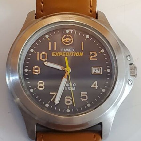 Timex Expedition - Indiglo 50m WR - Speidel Band - Blue Dial Quartz Men's Watch! | WatchCharts ...