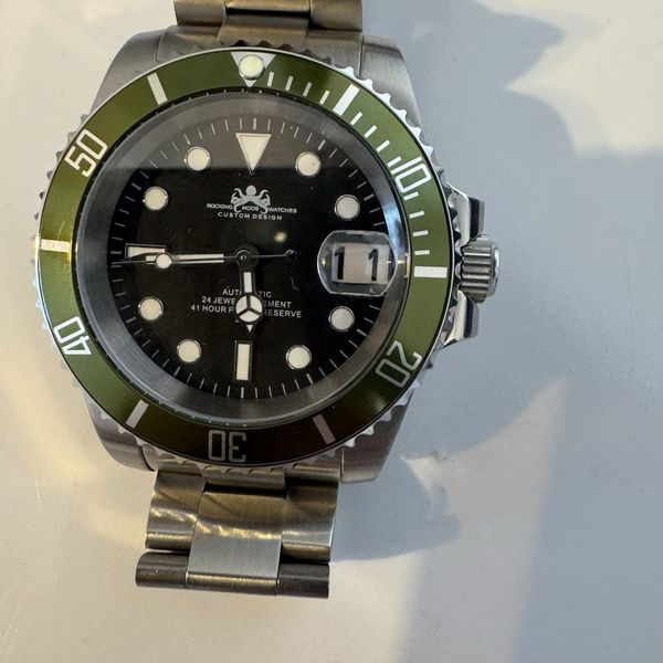 Seiko Men's Submariner Hulk Mod Automatic Watch NH35 Movement, Two-Tone ...