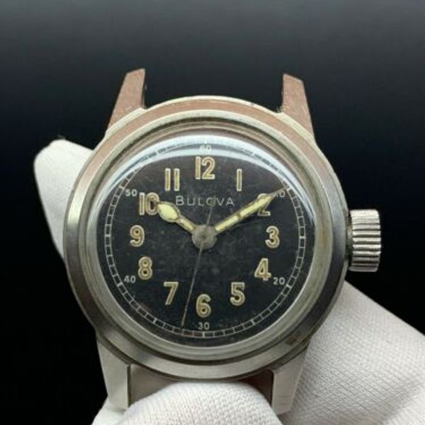 Mecanical Bulova Militar USA MIL-W-3818A Everything authentic Working ...