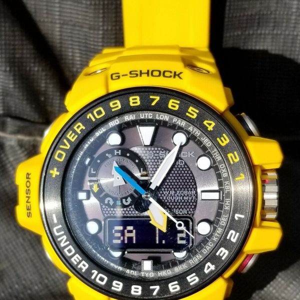 Casio G-Shock Gulfmaster GWN-1000H-9A 5371 Solar Powered/Triple Sensor ...