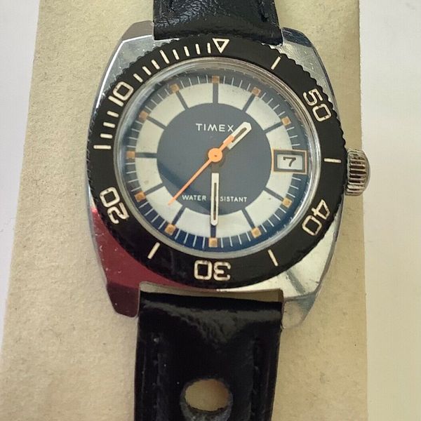VINTAGE TIMEX 1970s MECHANICAL SPRITE DIVERS STYLE WATCH,WORKING ...