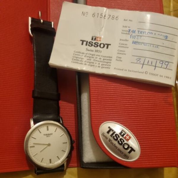 Tissot Men's Swiss Watch 1853 Quartz 4 Jewles Working with original ...