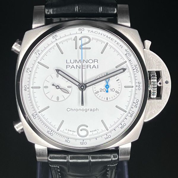 FS: LNIB Panerai Luminor Chrono 44mm White Dial PAM 1218 PAM01218 ...