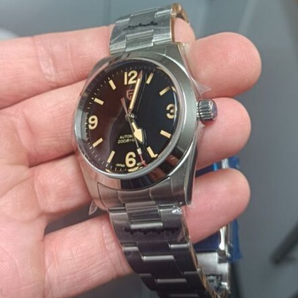 Pagani Design PD 1751 36mm Stainless Steel Watch Black Dial Ranger ...