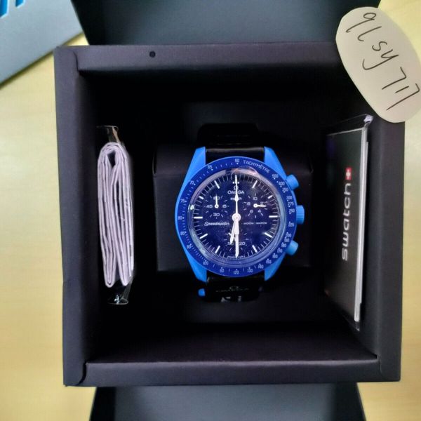 Swatch Mission To Neptune - Bioceramic Speedmaster Moonswatch ...