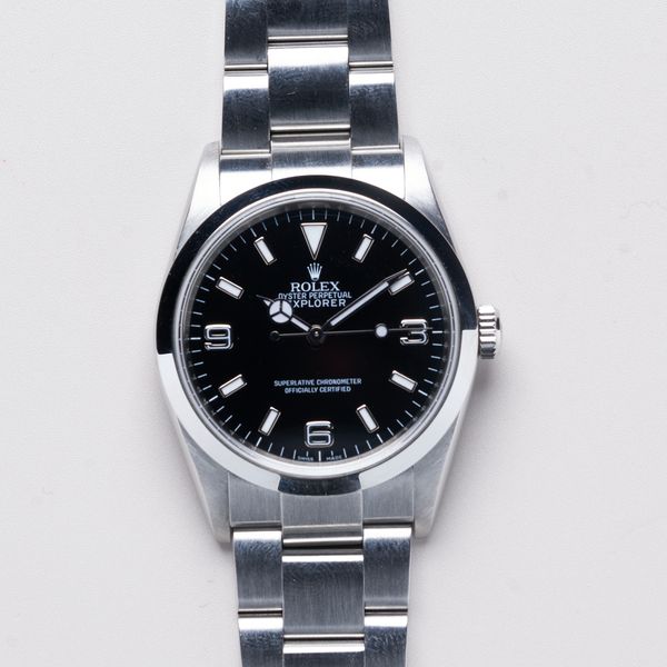 [WTS] 2009 Rolex Explorer Ref. 114270 with Box & Papers | Engraved Rehaut | WatchCharts Marketplace