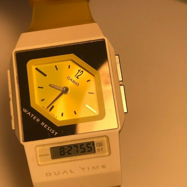 VINTAGE CASIO DUAL TIME 2320 FS-01 WRISTWATCH MADE IN JAPAN ...