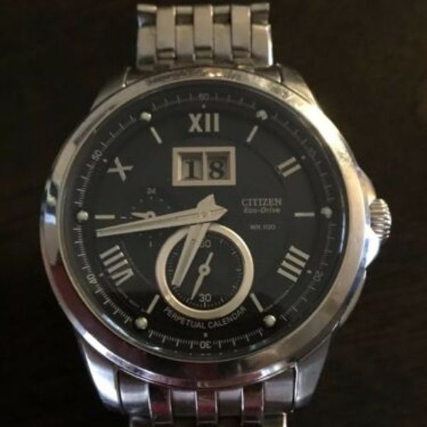 Citizen Eco-Drive WR 100 CTZ-A8121 W Original Metal Band - Works Great ...