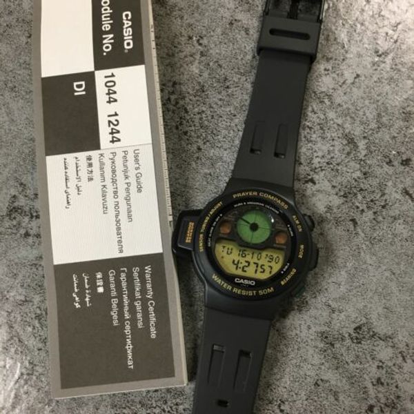 Rare Vintage Casio CPW-310 Prayer Compass watch Muslims NOS NEW Made In ...