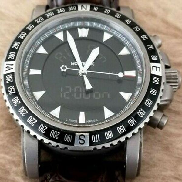 MONTBLANC Sport Ref. 7062 Digital-Analog MULTIFUNCTION Titanium 44mm ...