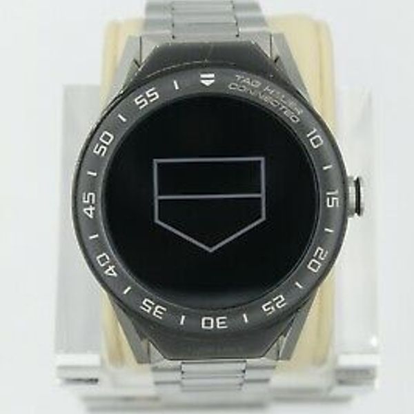 Tag Heuer Connected SBF8A8001 10BF0608 Smart Watch Mens Titanium 45 ...