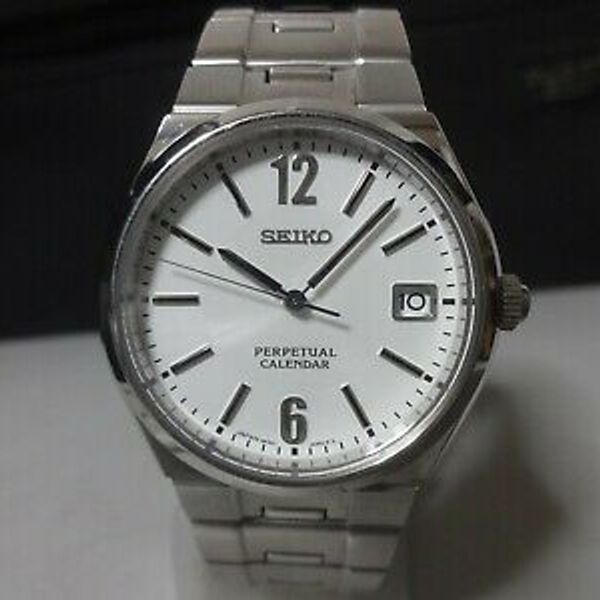 Japan 2007 SEIKO Quartz watch [Perpetual Calendar] 8F32-00M0 Sapphire ...