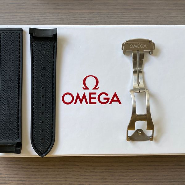 Omega OEM Stainless Steel 20MM Deployant Clasp & 22MM straps for 45.5 ...
