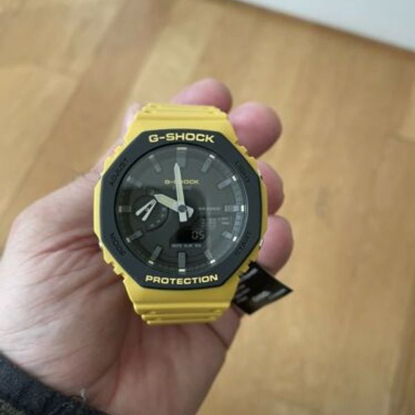 Casio G-Shock GA-2100SU-9ADR Carbon Core Guard Casioak YELLOW ...