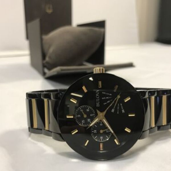 BULOVA Men's FUTURO Two-Tone Stainless Steel Watch - 98C124 MSRP: $450 ...