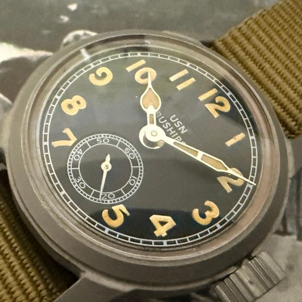 NEW OLD STOCK KOREAN WAR HAMILTON MILITARY WATCH USN BUSHIPS ALL ...