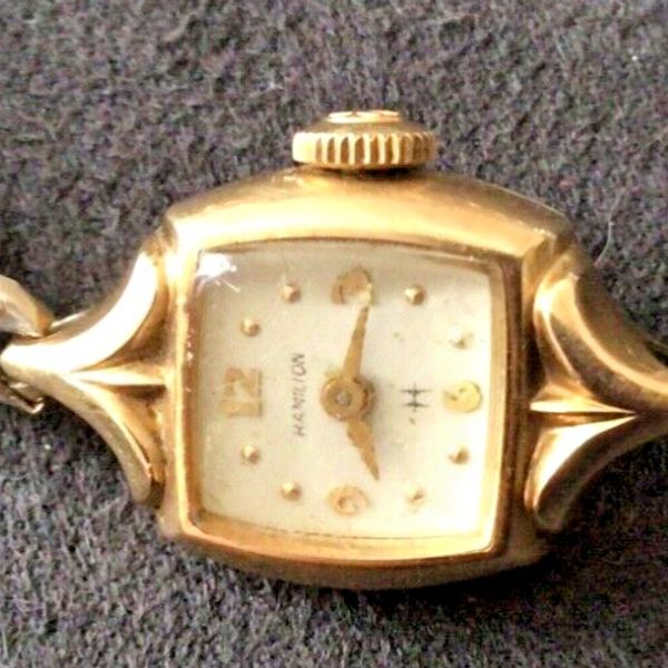 VINTAGE 10k RGP Bezel Hamilton 17J Ladies Wristwatch | WatchCharts ...