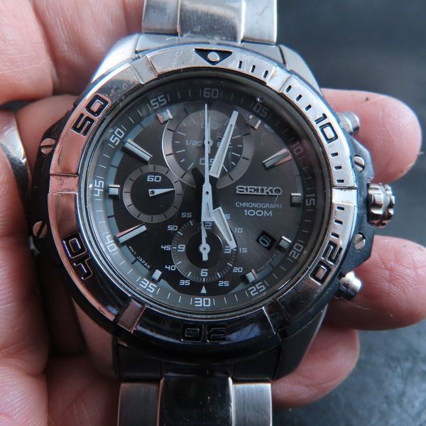 7T92 Japan Seiko Chronograph 100M Quartz Men Watch | WatchCharts ...