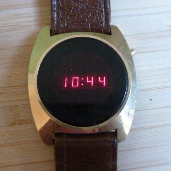 Vintage Timex Red LED Digital Wristwatch H Cells 200 1970's ...