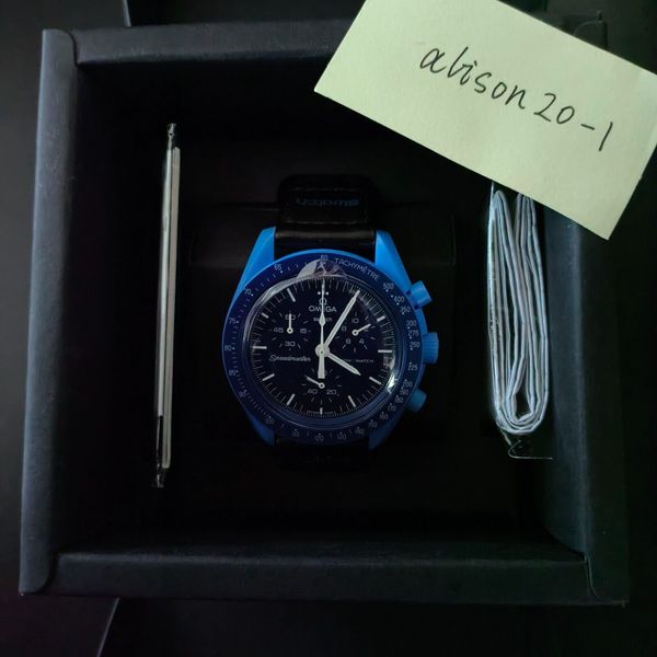 Swatch Mission To Neptune - Bioceramic Speedmaster Moonswatch ...