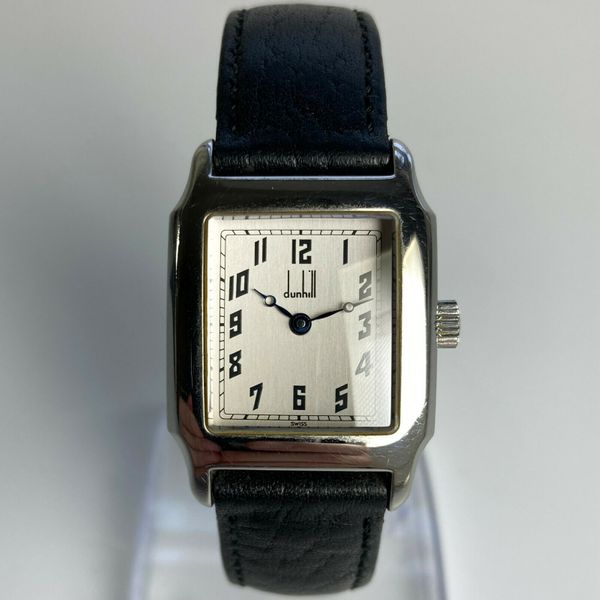 Vintage DUNHILL Centenary Watch mechanical swiss made square silver ...