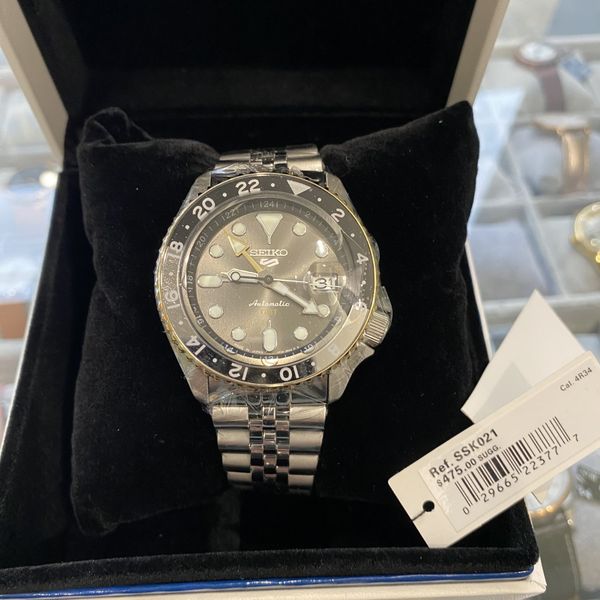 Seiko 5 Sports SSK021K1 Charcoal Dial Automatic Men's Watch ...