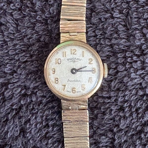 Rotary Incabloc Gold Vintage Ladies Watch | WatchCharts Marketplace