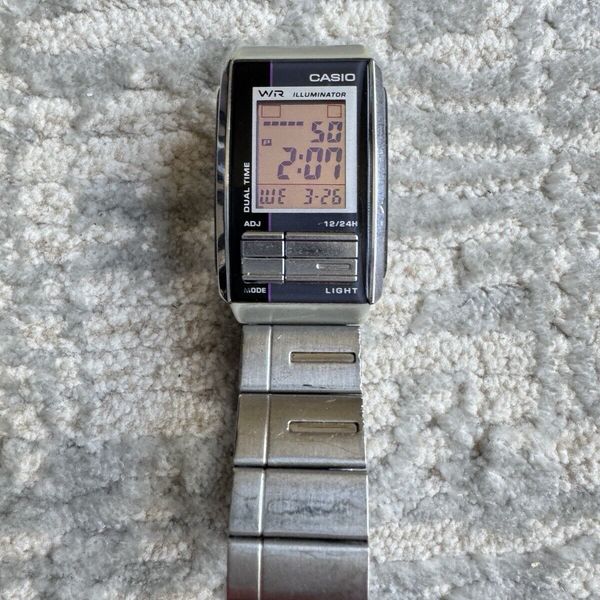Rare Vintage Casio Futurist Second Hand Military Watch LA-201W Alarm ...