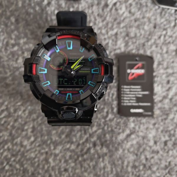 Casio G-Shock GA-700RGB-1AER VIRTUAL RAINBOW Watch. Limited Edition ...